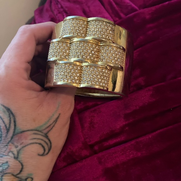 Jewelry | Blinged Out Cuff Bracelet | Poshmark